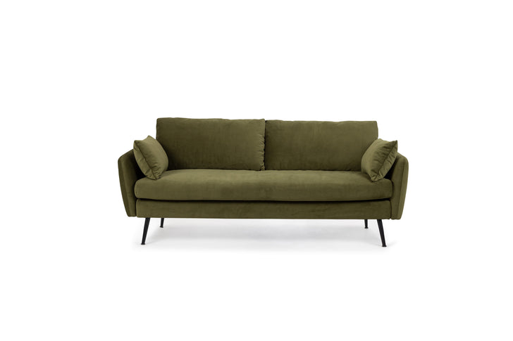 Park Sofa Olive Velvet Gold